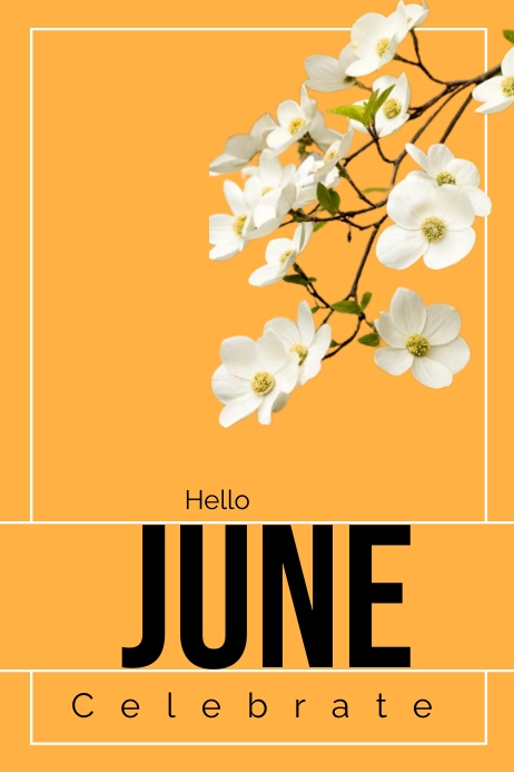 Copy of Yellow Hello june | PosterMyWall