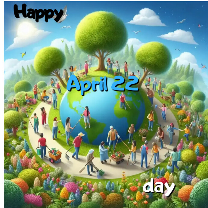 Copy of Yellow Illustrative April 22 Day Instagram Post | PosterMyWall