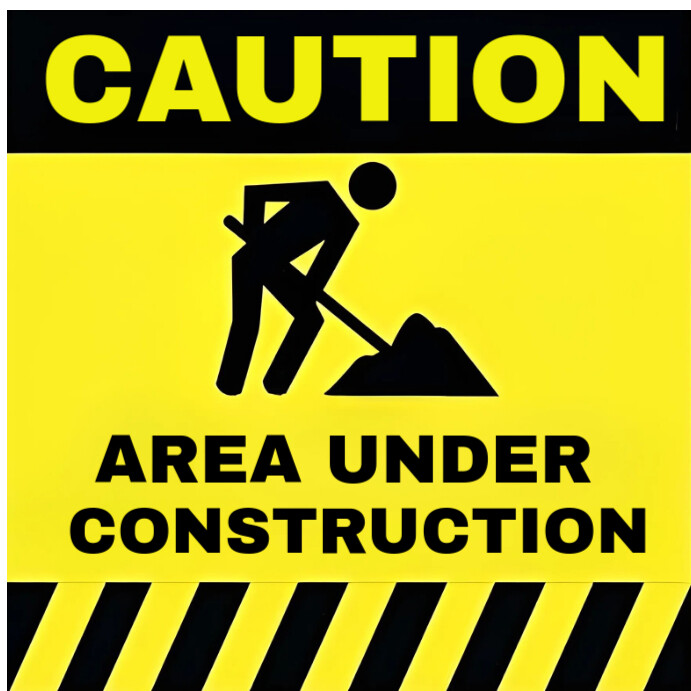 Yellow Illustrative Caution Sign Instagram Post Template | PosterMyWall