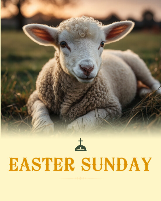 Copy of Yellow Illustrative Easter Sunday Catholic Wishes Quote Banner ...