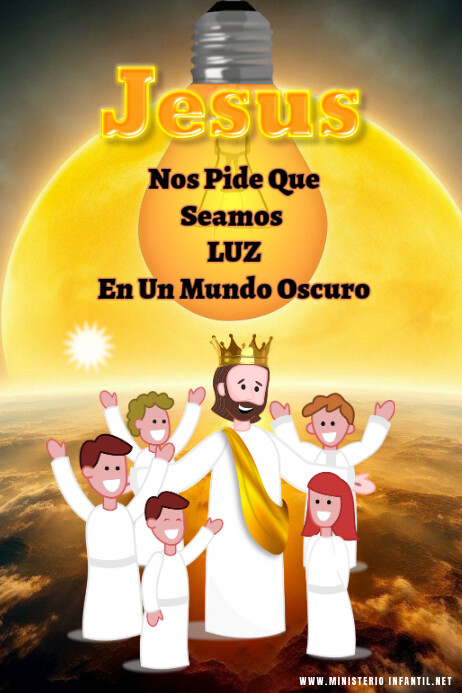 Yellow Illustrative Jesus, Children's Ministry, Church, Iglesia, Niños ...