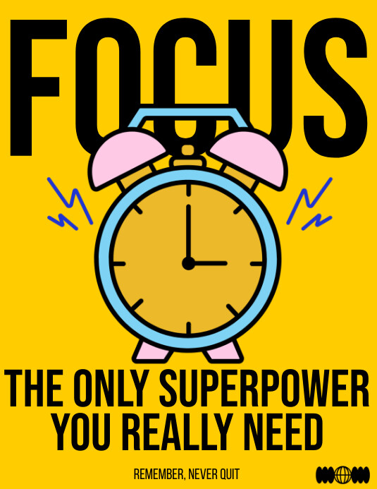 Yellow Illustrative Motivational Quote Poster Template | PosterMyWall