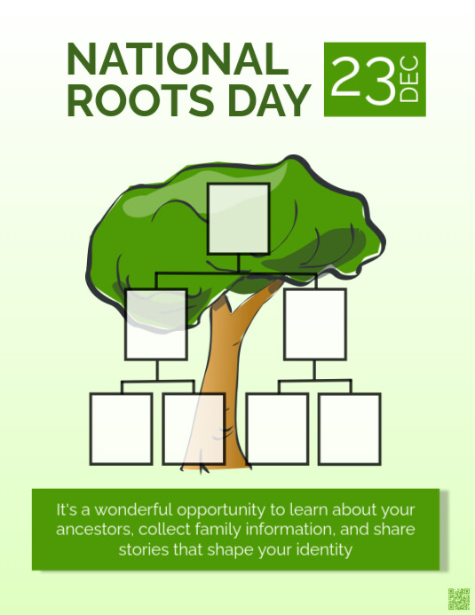 Yellow Illustrative National Roots Day Flyer (us Letter) Template ...