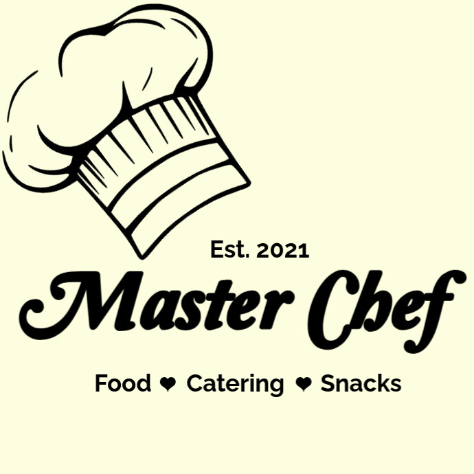 Yellow Illustrative Professional Chef Logo Template Logo | PosterMyWall