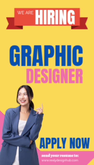 Yellow Job Hiring Business Card Template | PosterMyWall