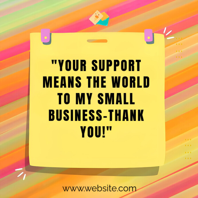 Plantilla de Yellow Joyful Appreciation Message To Costumers Instagram ...