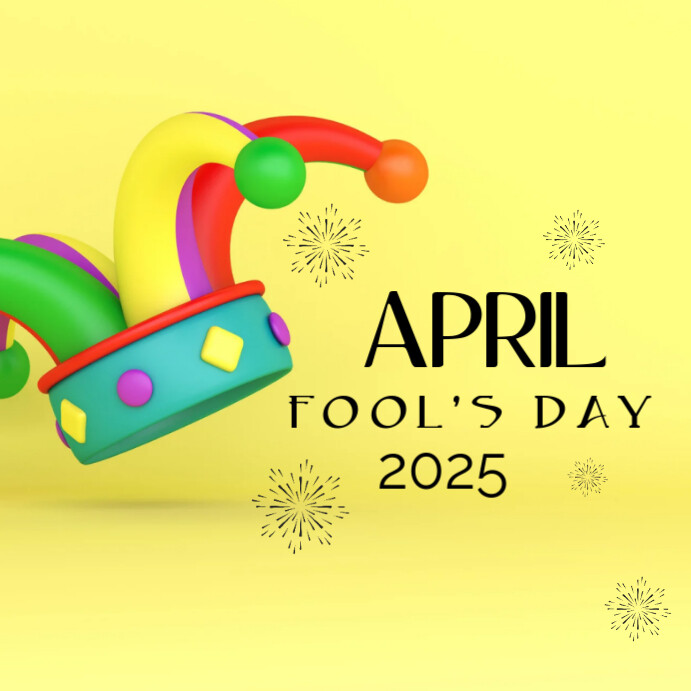 Yellow Joyful April Fool's Instagram Post Template | PosterMyWall