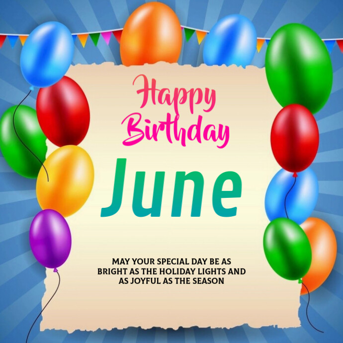 Yellow Joyful Birthday Card Logo Template | PosterMyWall