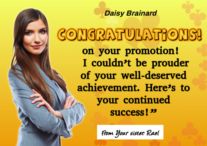 Copy of Yellow Joyful Congratulations On Your Achievement A4 | PosterMyWall