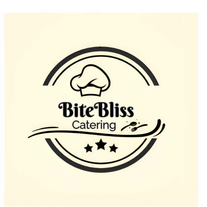 Copy of Yellow Joyful Cream And Black Simple Elegant Catering Food Logo ...