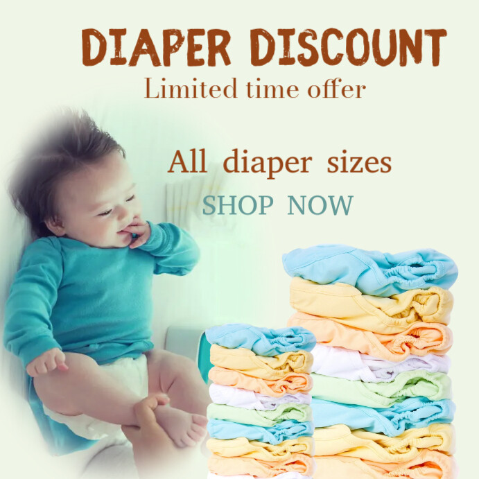 Copy of Yellow Joyful Diaper Discount Instagram Post | PosterMyWall