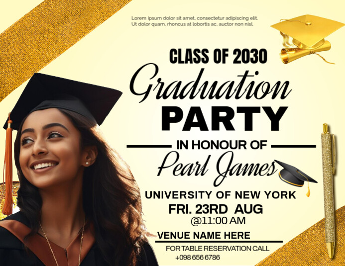 Copy of Yellow Joyful Graduation Flyer (us Letter) | PosterMyWall