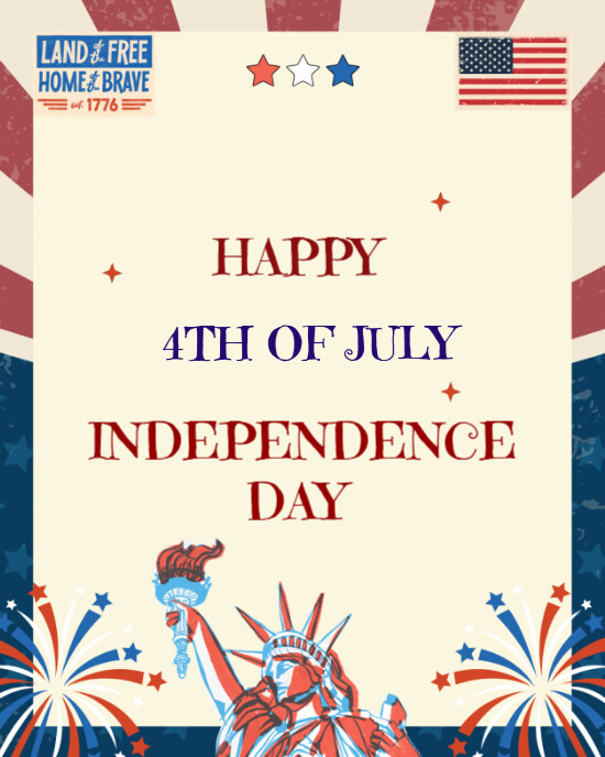 Yellow Joyful Happy Independence Day Instagram Portrait Template | PosterMyWall