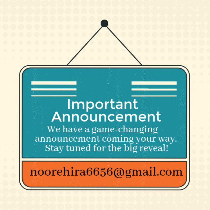 Yellow Joyful Important Announcement Instagram Post Template | PosterMyWall