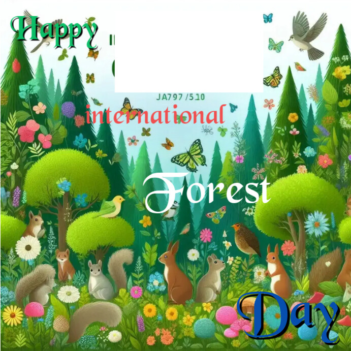 Yellow Joyful International Forestry Day Instagram Post Template ...