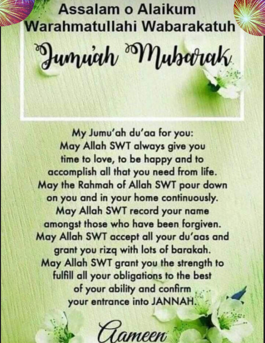 Yellow Joyful Jumaat Mubaraq Flyer (us Letter) Template | PosterMyWall