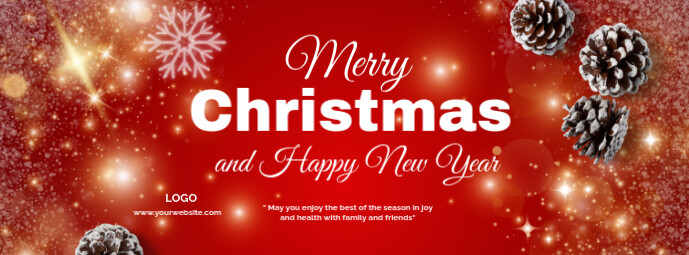 Yellow Joyful Merry Facebook Cover Photo Template | PosterMyWall