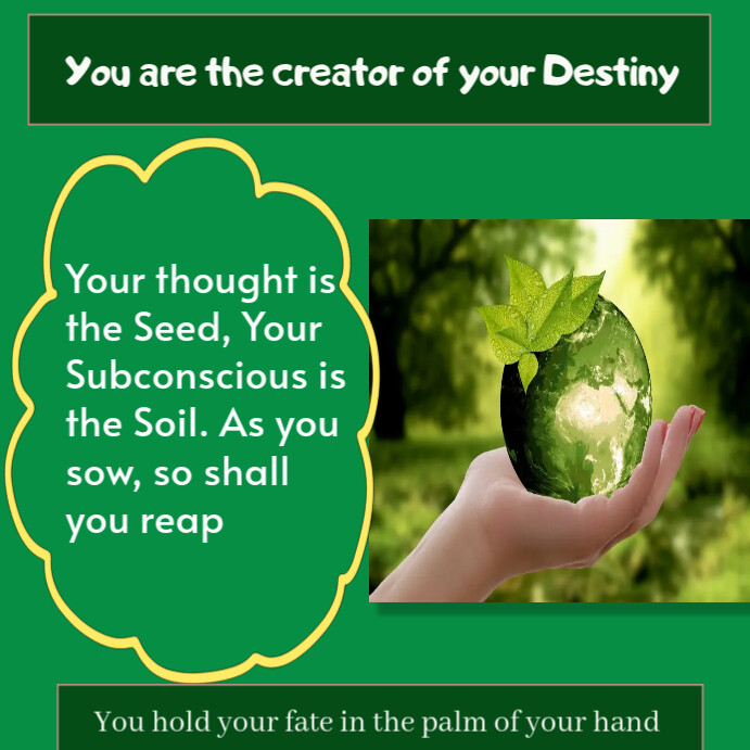 Yellow Joyful Mind Science Instagram Post, positive thinking flyer ...