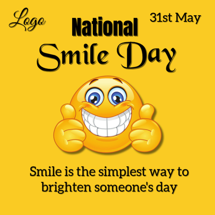 National Smile Day Instagram Ad Template | PosterMyWall