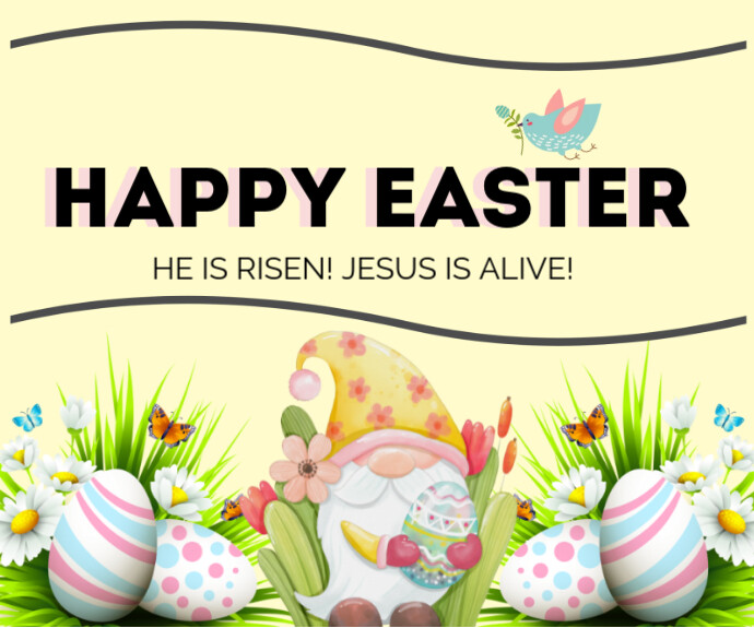 Plantilla de Yellow Joyful Pastel Medium Rectangle | PosterMyWall