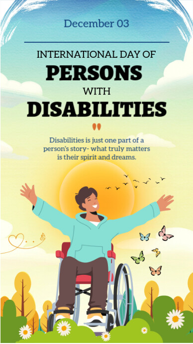 Copy of Yellow Joyful Persons With Disabilities Instagram Story ...