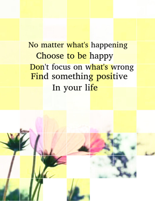 Copy of Yellow Joyful Quote Flyer (us Letter) | PosterMyWall