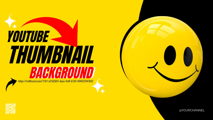 Yellow Joyful Smile Emoji Youtube Thumbnail Template | PosterMyWall