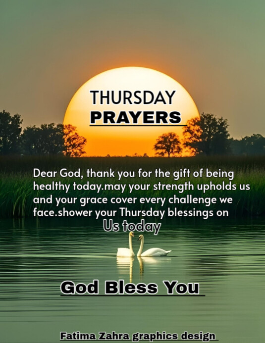 Yellow Joyful Thursday Morning Prayers Flyer (us Letter) templaat ...