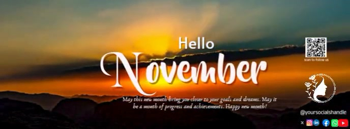 Yellow Joyful vintage Hello August Facebook Cover Photo Template ...