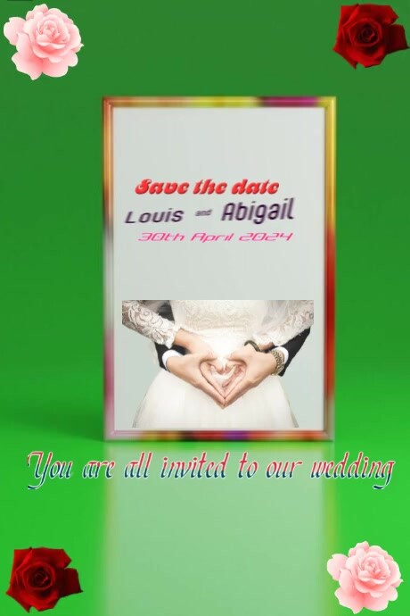 Yellow Joyful Wedding Invitation Poster Template | PosterMyWall