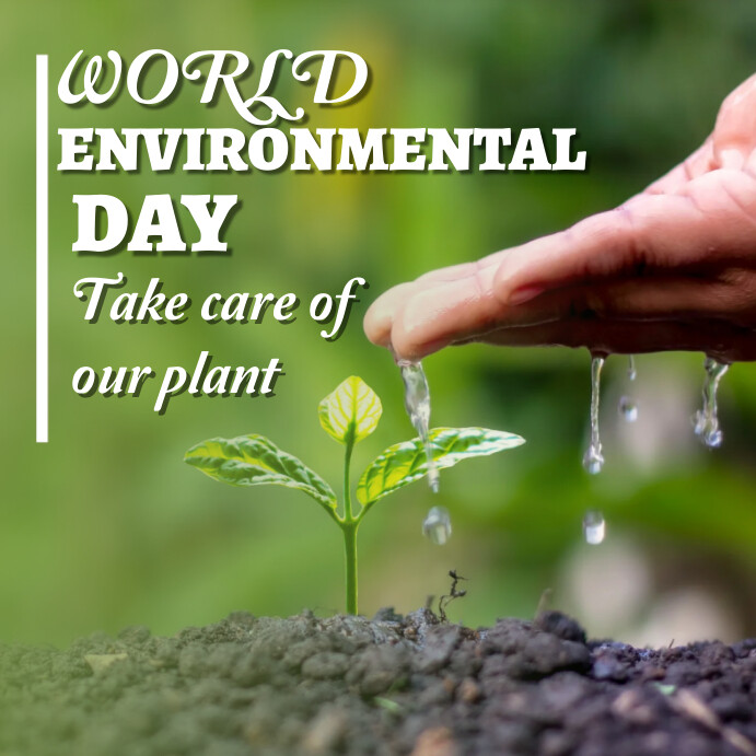 Yellow Joyful World Environmental Day Instagr Template | PosterMyWall