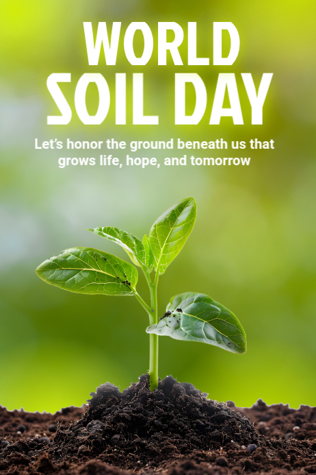Yellow Joyful World Soil Day Poster Template | PosterMyWall