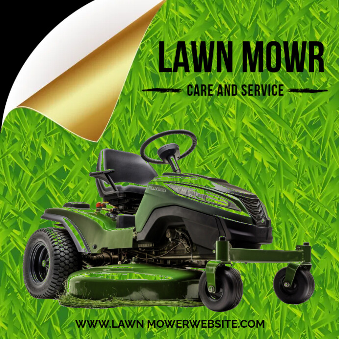 Copy of Yellow Lawn Mower Care And Service Instagram Post | PosterMyWall
