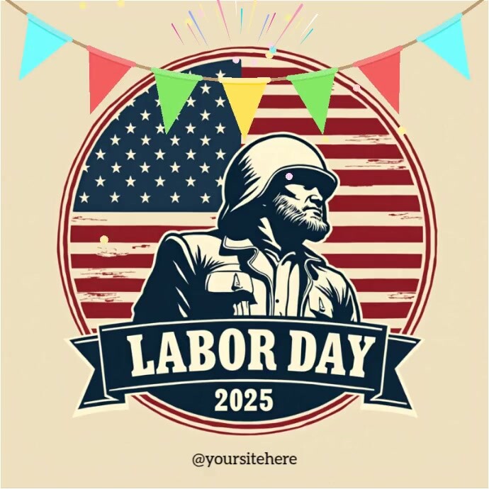 Plantilla de Yellow List-based Labor Day 2025: United We Work, United ...