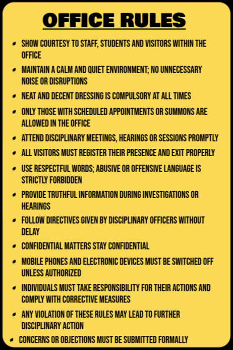 Copy of Yellow List-based Office Template Banner 4' × 6' | PosterMyWall