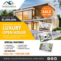 Luxury Open House Instagram post Template | PosterMyWall
