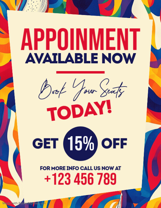 Yellow Maximalist Appointment Flyer (us Letter) Template | PosterMyWall