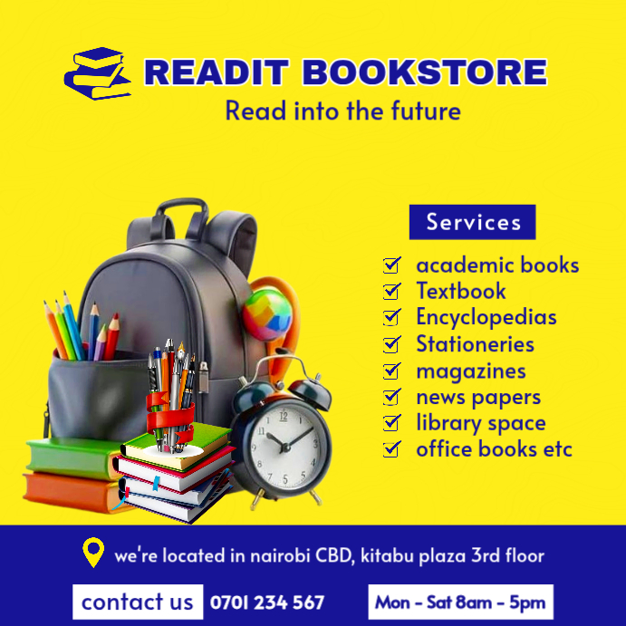 Copy of Yellow Maximalist Book Shop Store Instagram Post | PosterMyWall