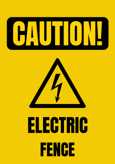 Plantilla de Yellow Maximalist Caution A4 | PosterMyWall