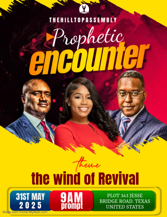 Yellow Maximalist Church Flyer (us Letter) Template | PosterMyWall