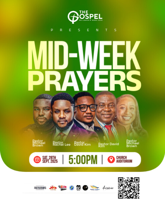 Yellow Maximalist Church Flyer Instagram Portrait Template | PosterMyWall