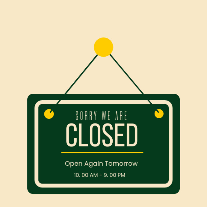 Copy of Yellow Maximalist Closed Poster Instagram Post | PosterMyWall