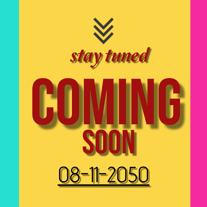 Yellow Maximalist Coming Soon Template Insta | PosterMyWall