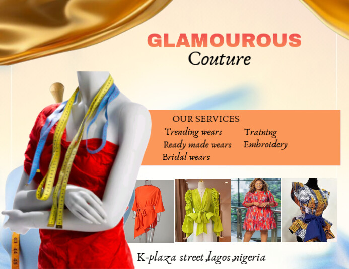 Copy of Yellow Maximalist Couture Flyer (us Letter) | PosterMyWall