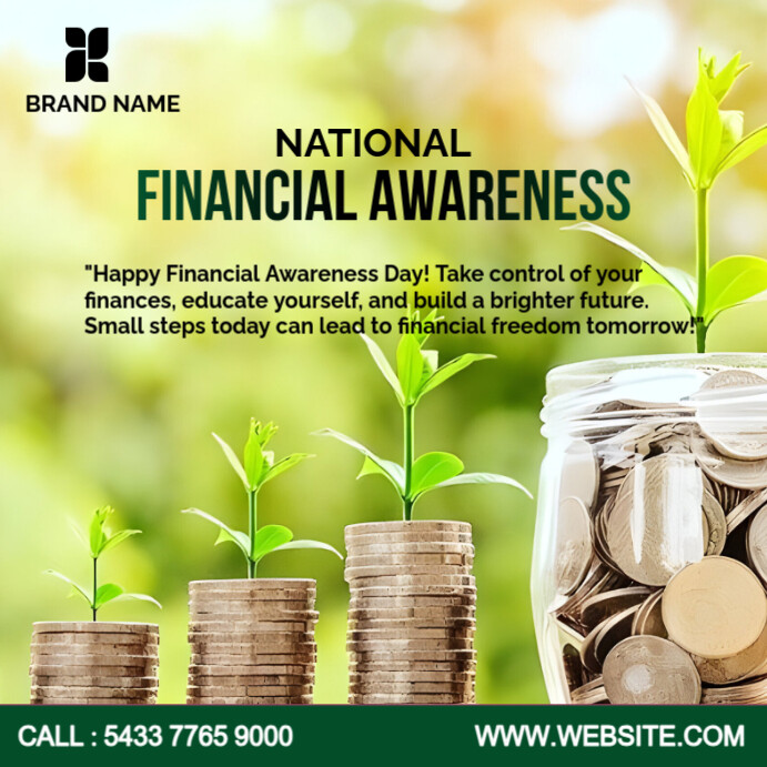 Copy of Yellow Maximalist Financial Awareness Day Instagram Post ...