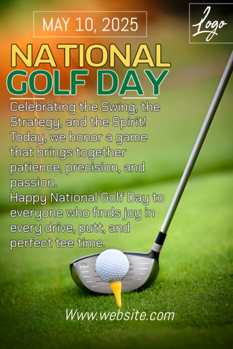 Copy of Yellow Maximalist Golf Day Poster | PosterMyWall