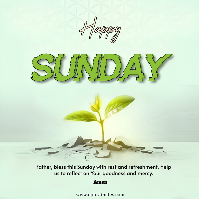 Yellow Maximalist Happy Sunday Logo Template | PosterMyWall