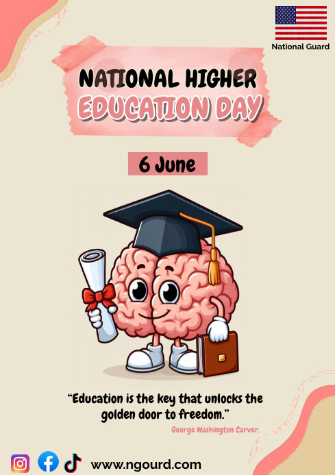 Yellow Maximalist Higher Education Day A1 Template | PosterMyWall