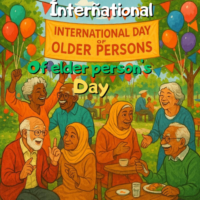 Yellow Maximalist International Elder Person's Day Instagram Post ...