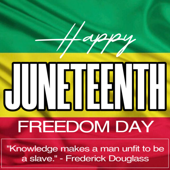 Plantilla de Yellow Maximalist Juneteenth Instagram Post | PosterMyWall